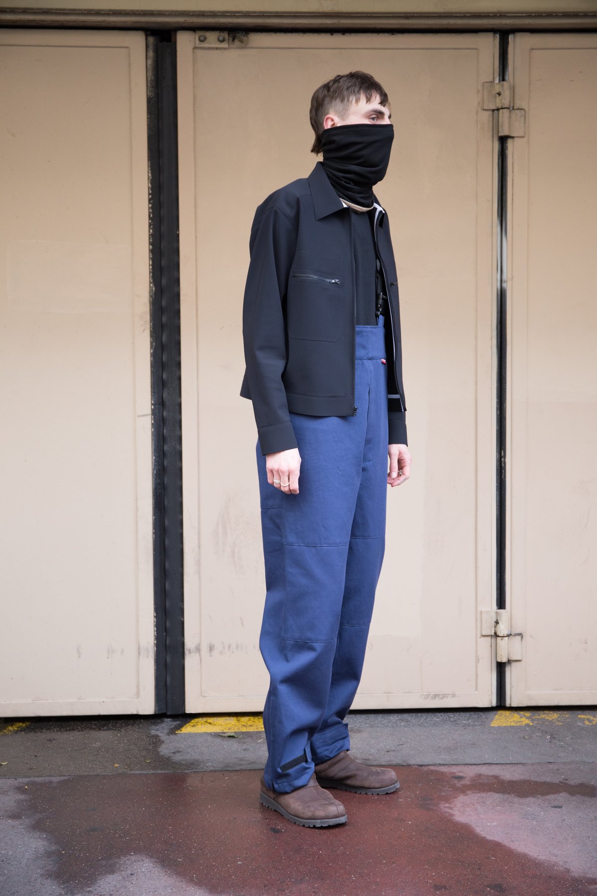 GR10K Microfibre Bonded Blouson Jacket - Black | Garmentory
