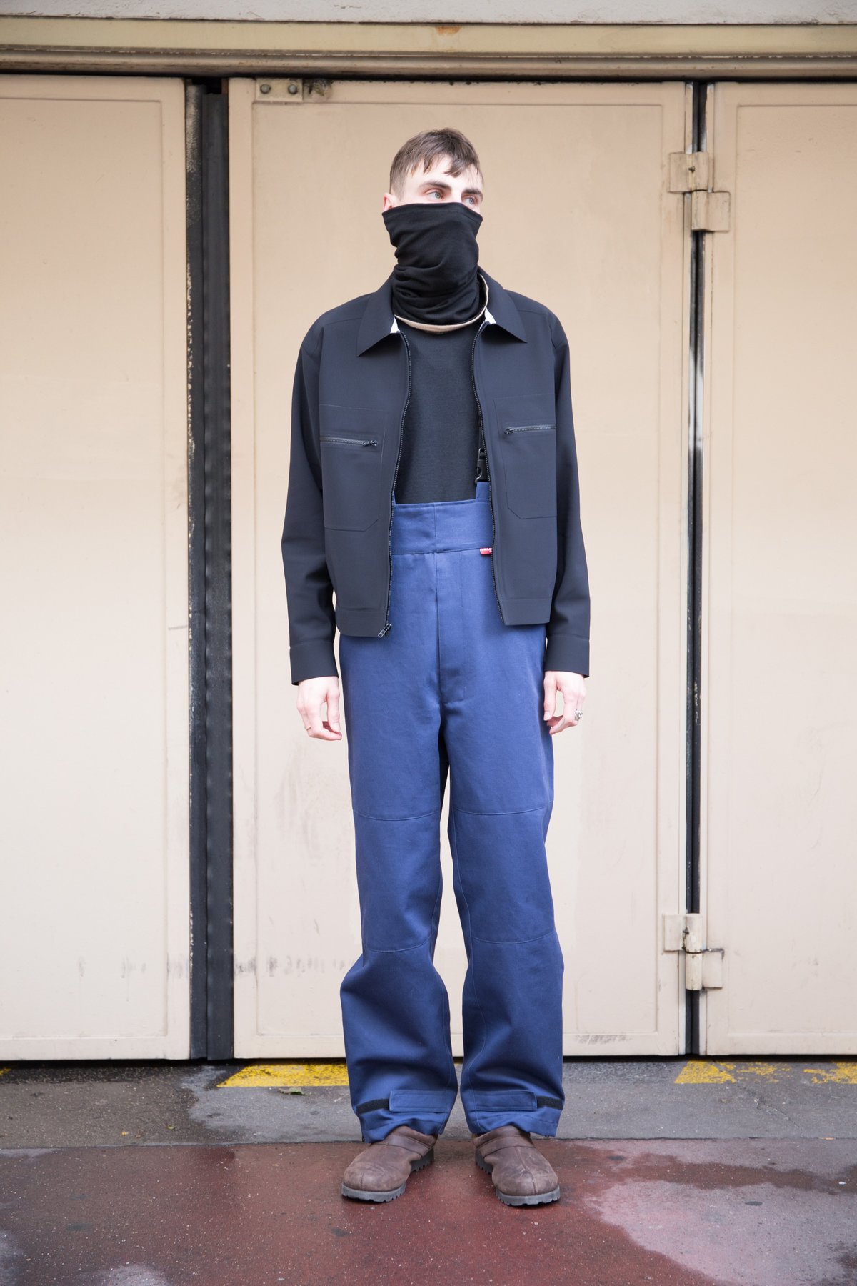 GR10K Microfibre Bonded Blouson Jacket - Black | Garmentory