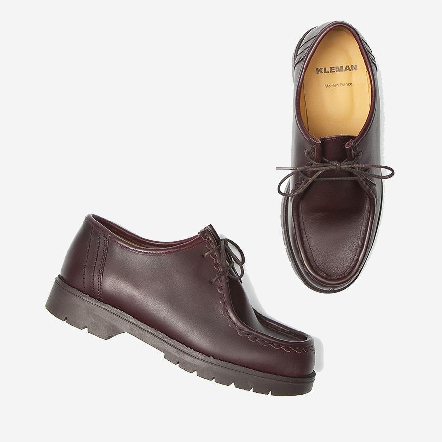 Kleman Padror Leather Tyrolean Shoes - Bordeaux | Garmentory