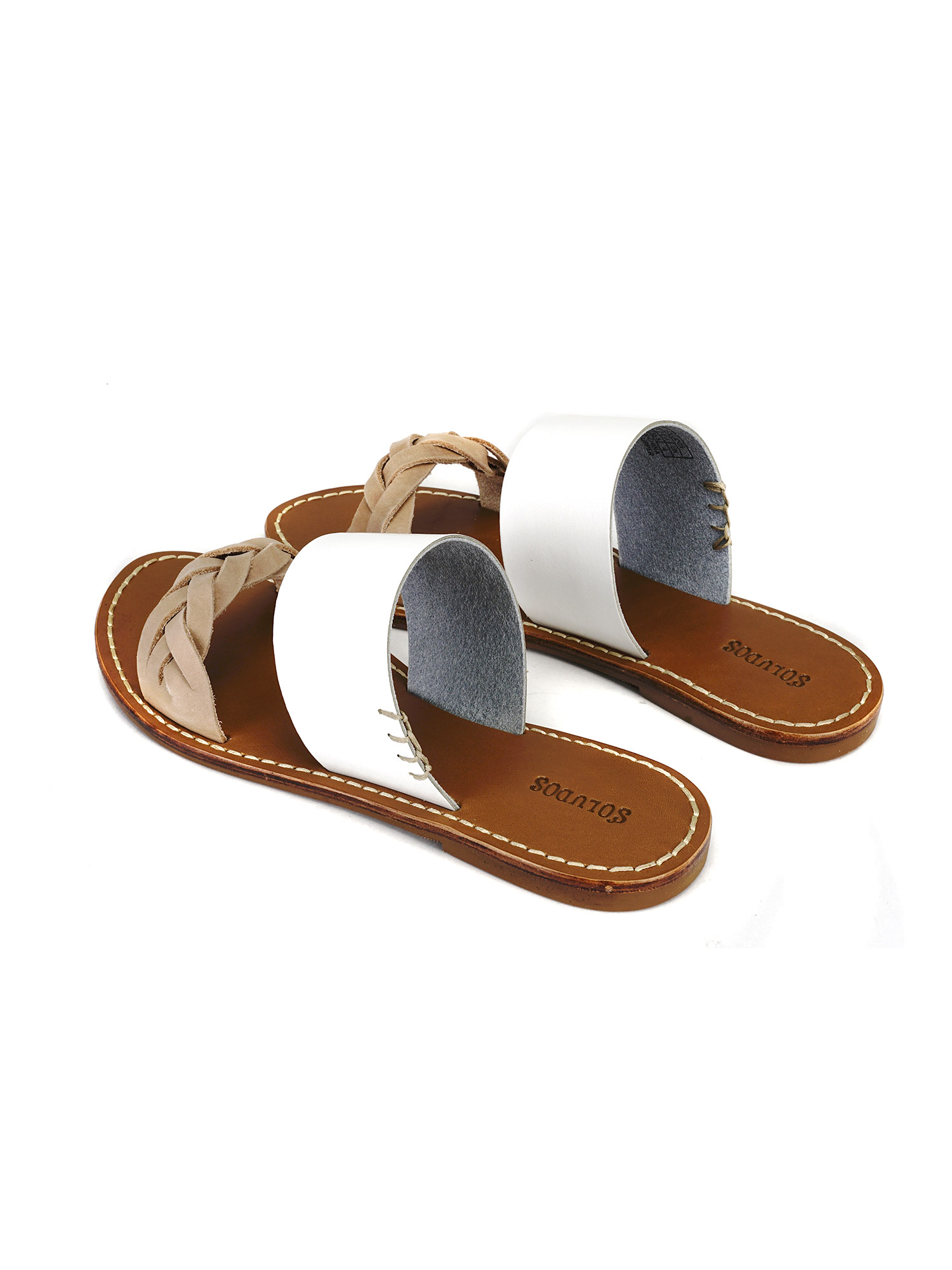MOOSE KNUCKLES BRAIDED SLIDE SANDAL - WHITE | Garmentory