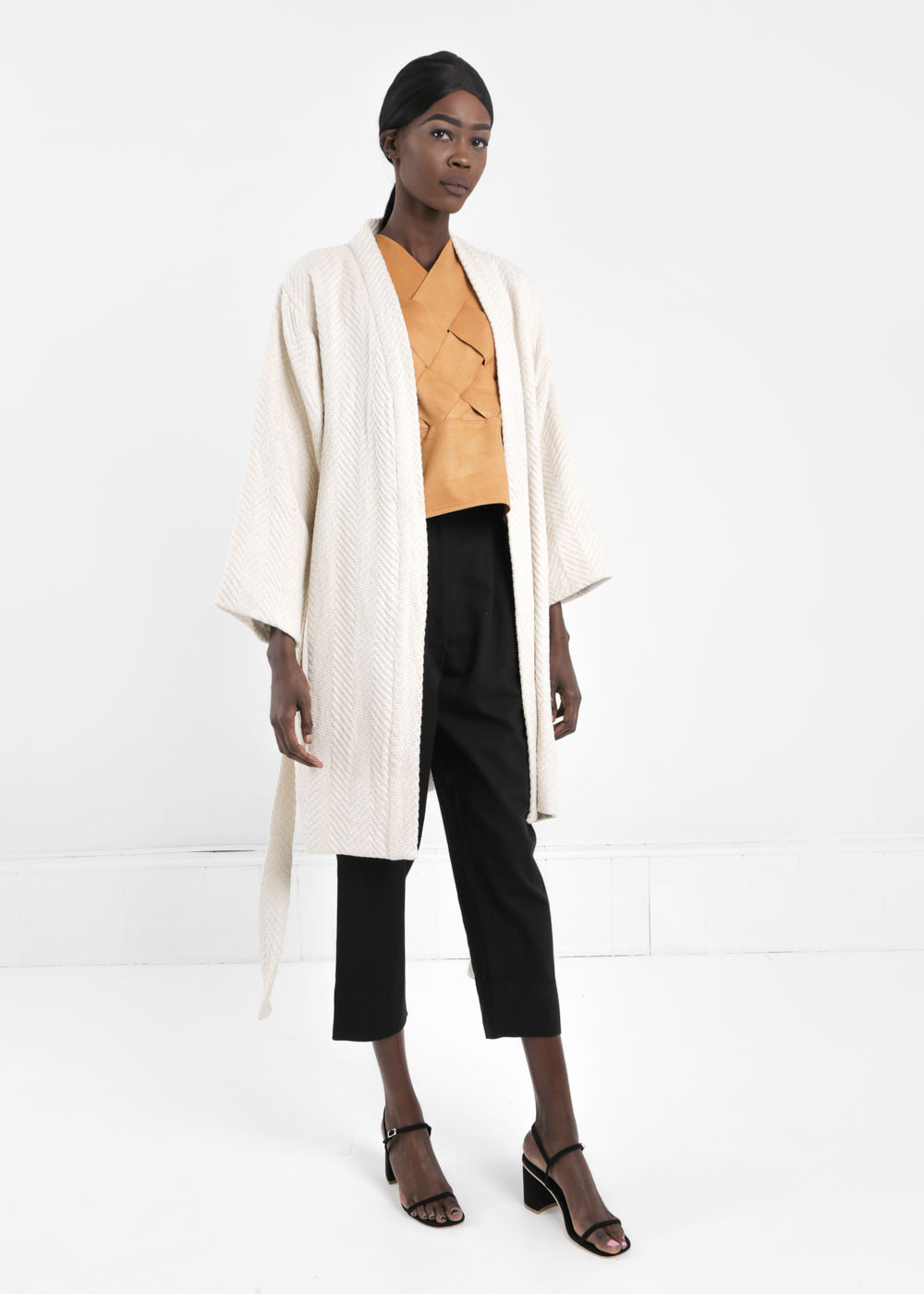 Wray Natural Mantle Robe Coat | Garmentory