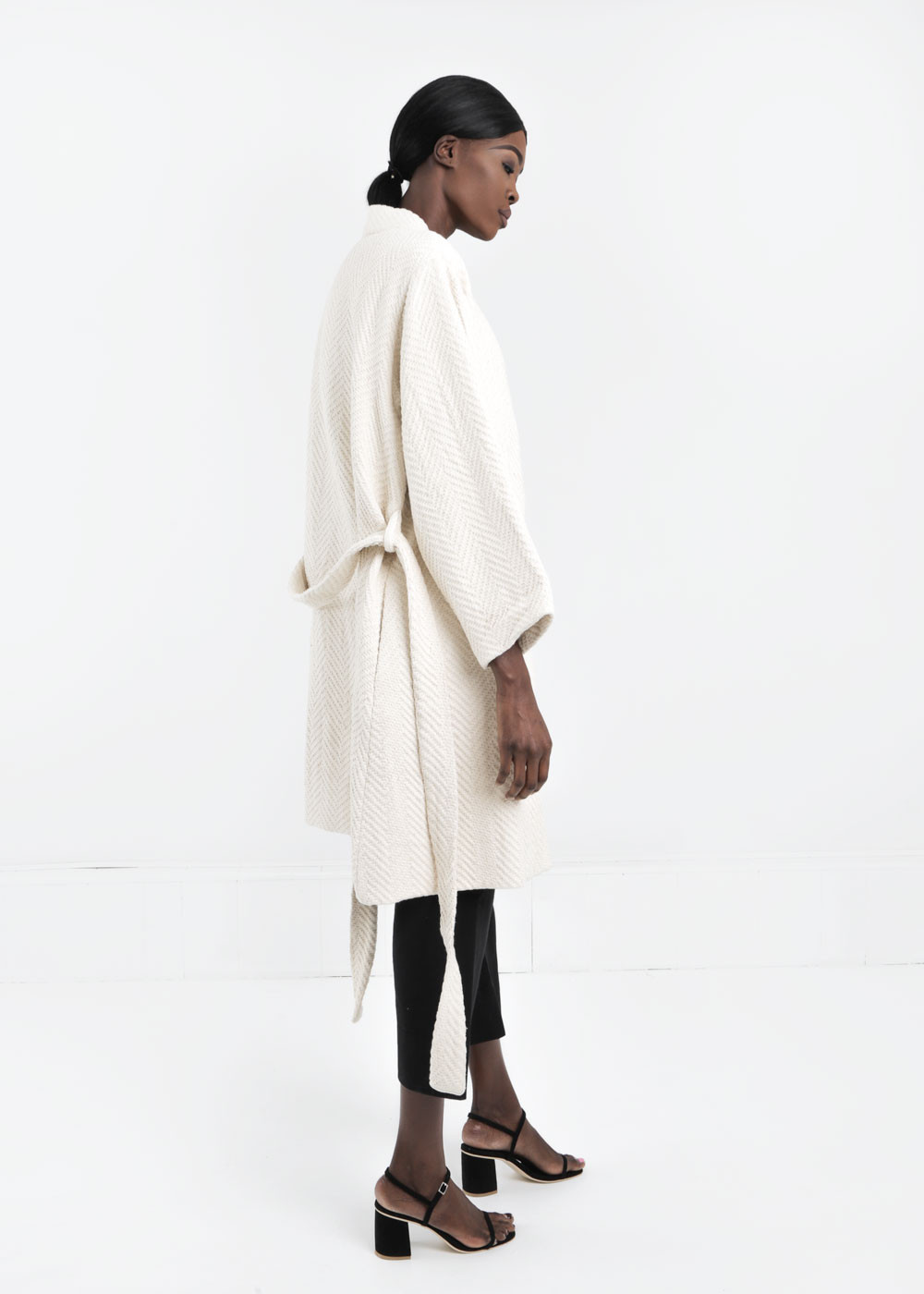 Wray Natural Mantle Robe Coat | Garmentory