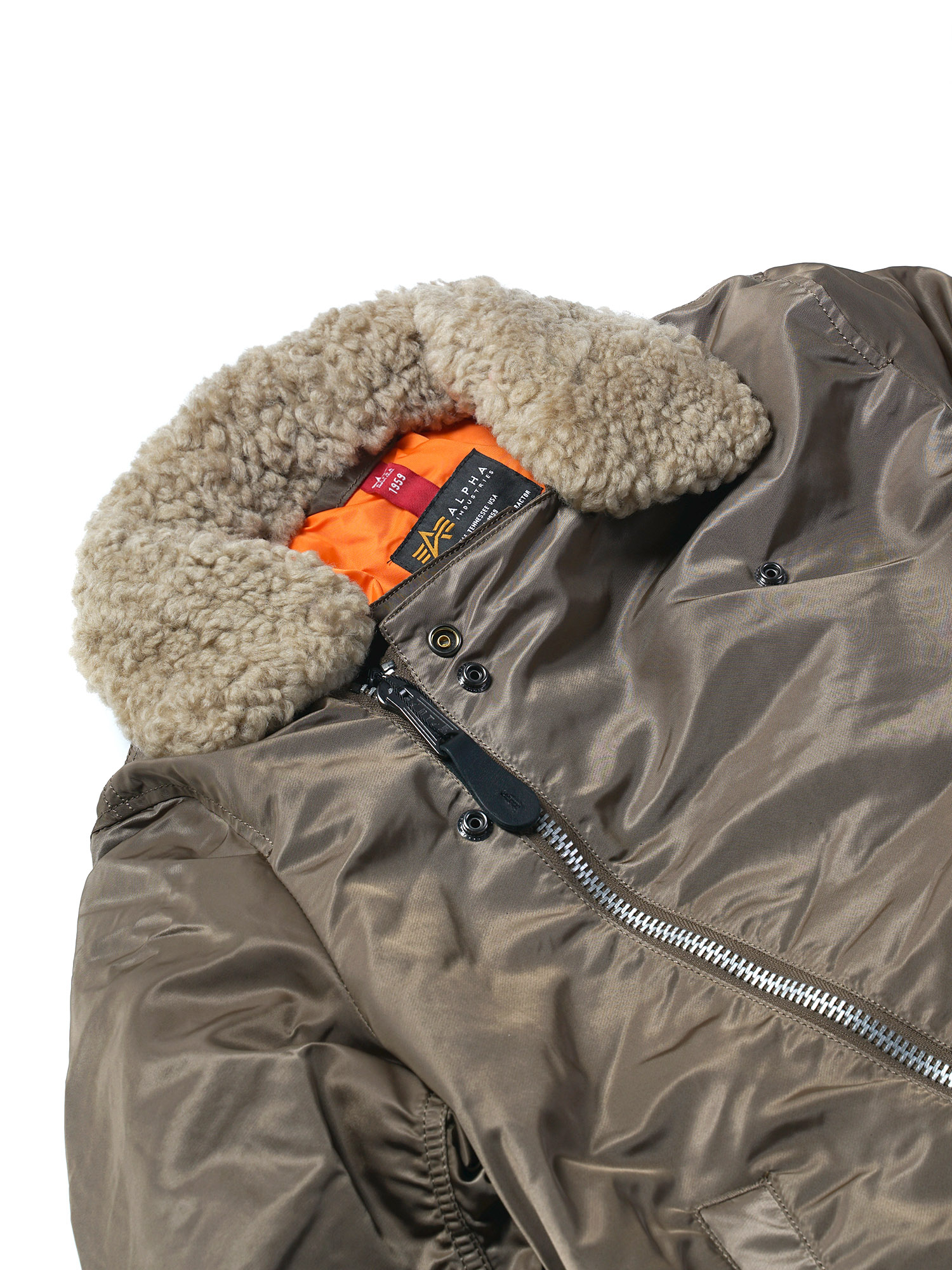ALPHA INDUSTRIES B-15 STRAIGHT HEM MOD FLIGHT JACKET - Coyote Brown ...