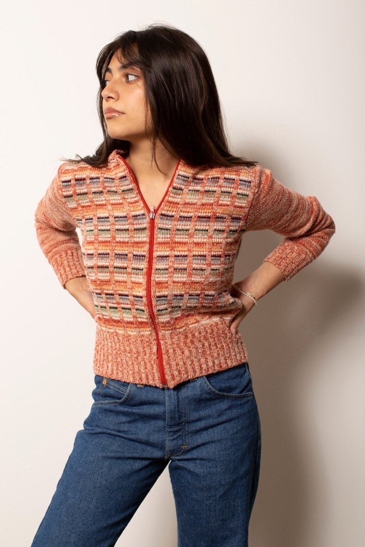 Vintage 70's Zip Sweater | Garmentory