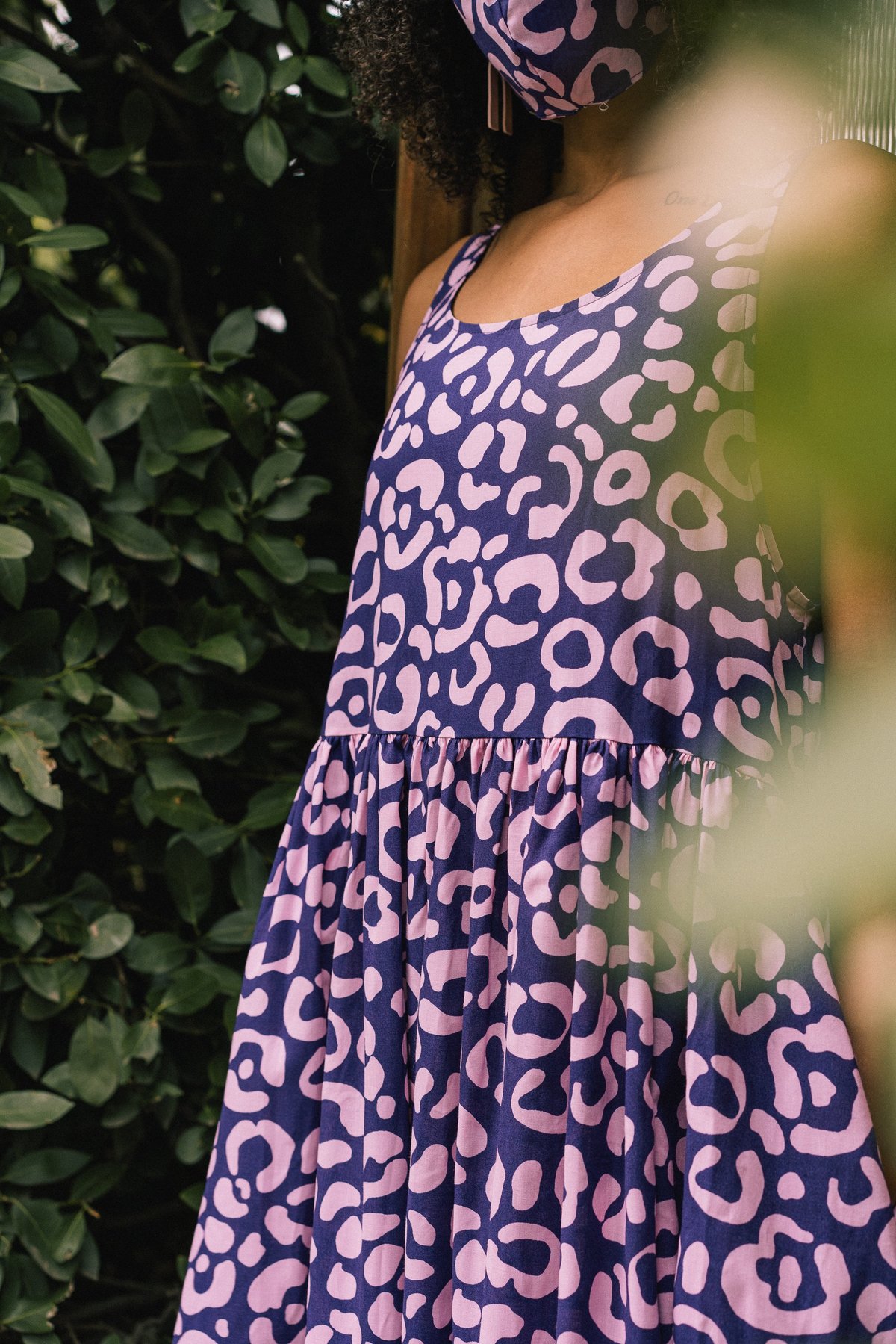 Nooworks Naomi Cheetah Spot Dress - purple | Garmentory