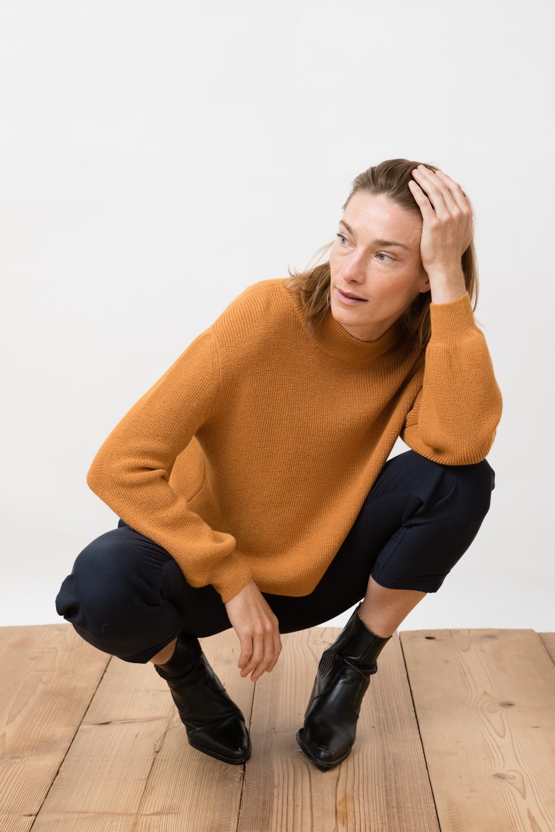 Jungle Folk Helo Knit Sweater - Curry | Garmentory