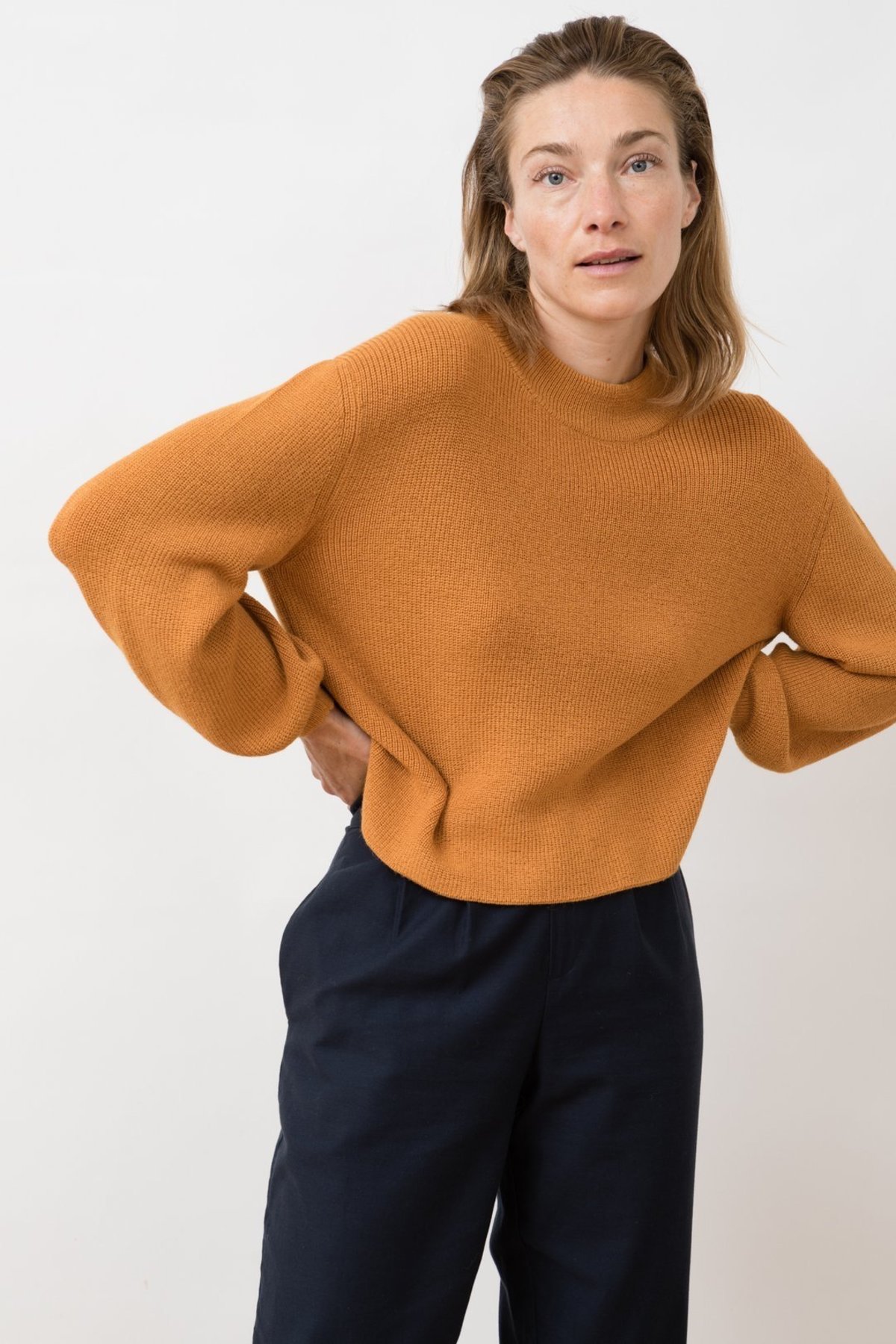 Jungle Folk Helo Knit Sweater - Curry | Garmentory