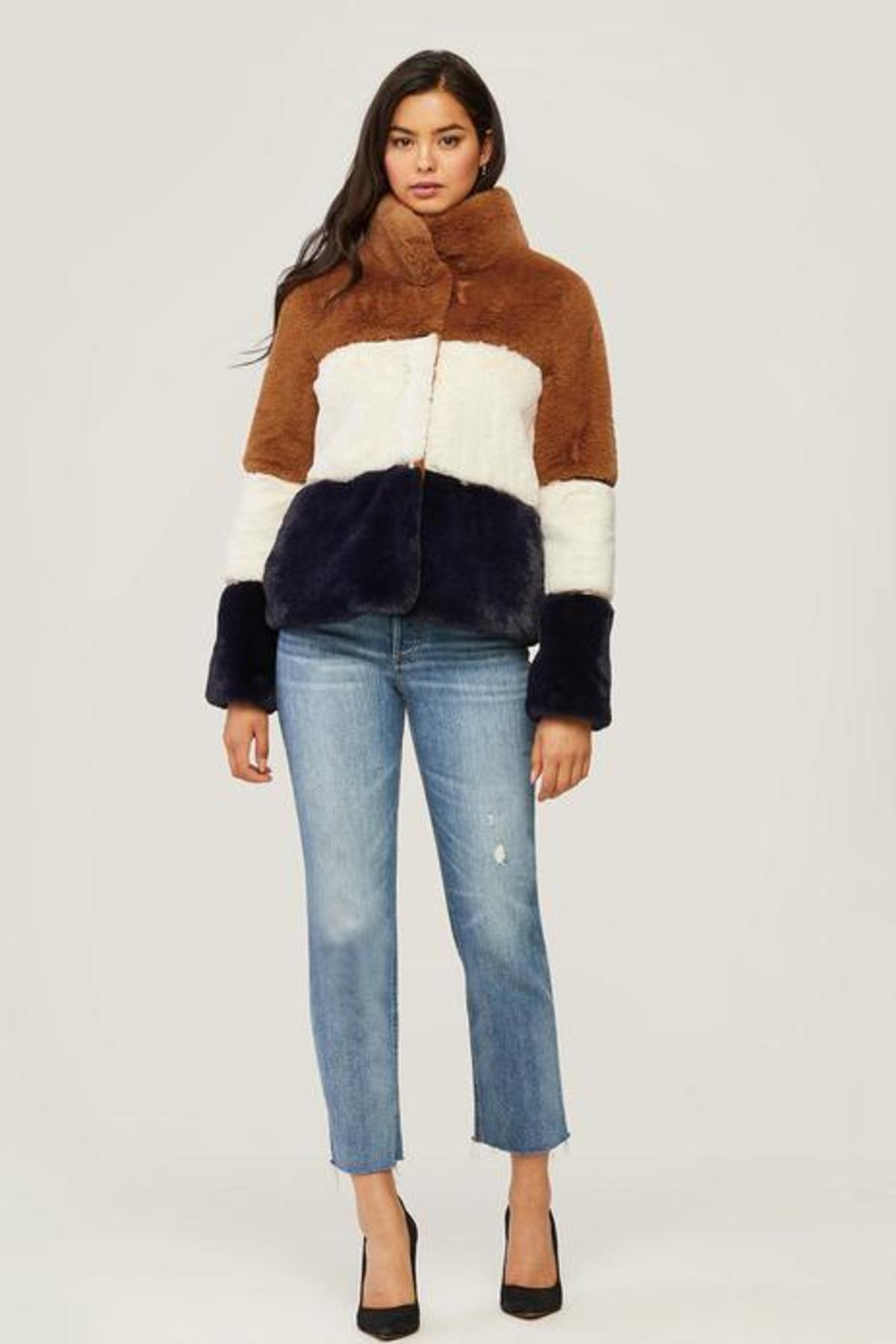 SOIA & KYO Bea Faux Fur Jacket - Multi | Garmentory