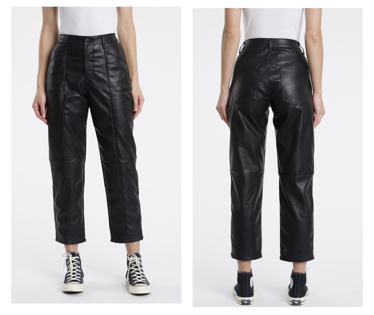 PISTOLA Tess Leather Utility Pant - black | Garmentory