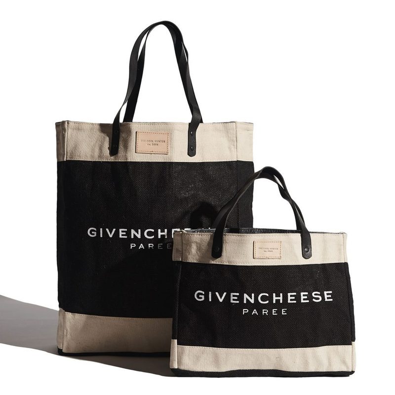 The Cool Hunter Givencheese Mini Market Bag - Black/Cream | Garmentory