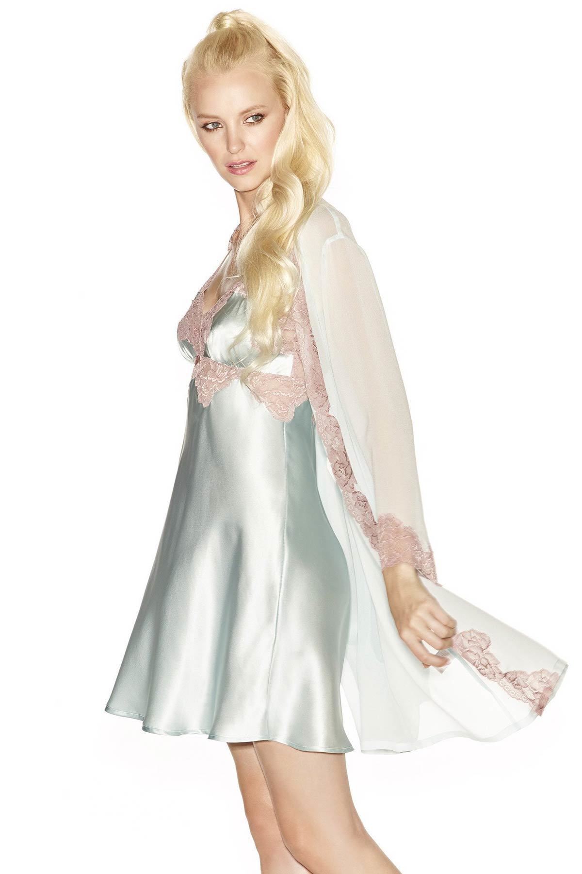 NK IMODE Rebecca Gossamer Short Robe | Garmentory