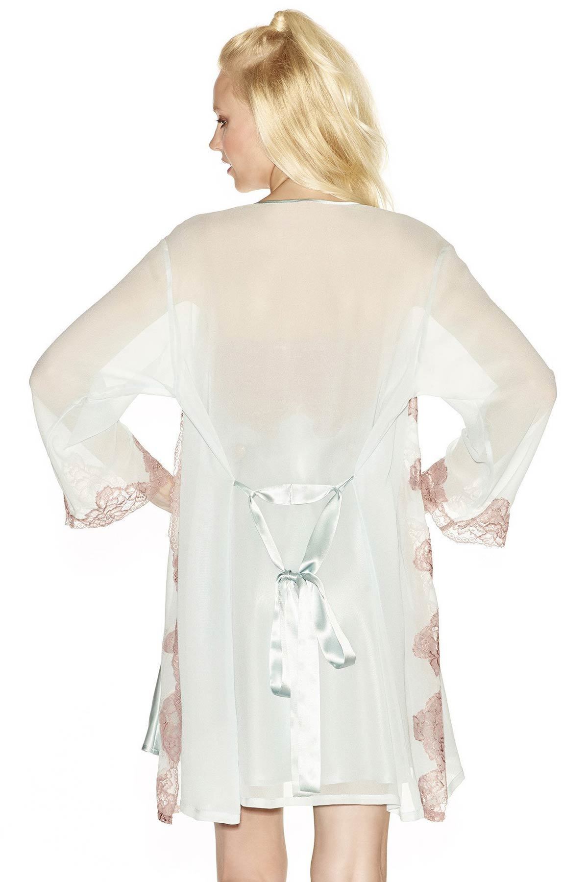 NK IMODE Rebecca Gossamer Short Robe | Garmentory