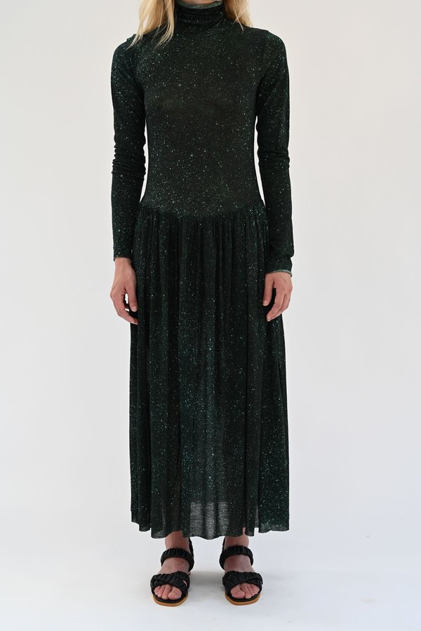 Anntian Jersey Dress - Cosmic Transfer Green | Garmentory