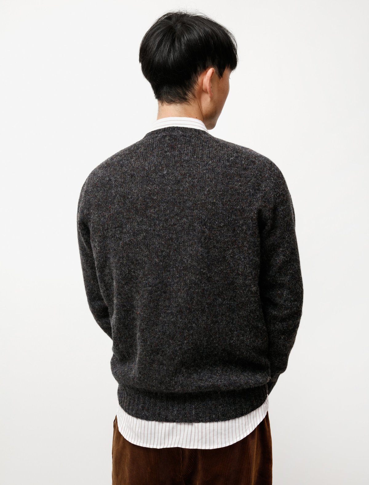 Neighbour Pure Shetland Wool Sweater - Smoulder | Garmentory