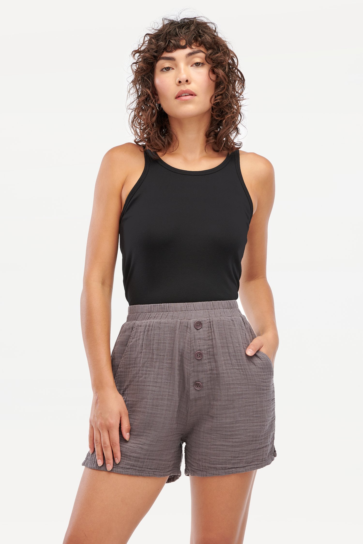 Lacausa Joni Shorts - Basalt | Garmentory