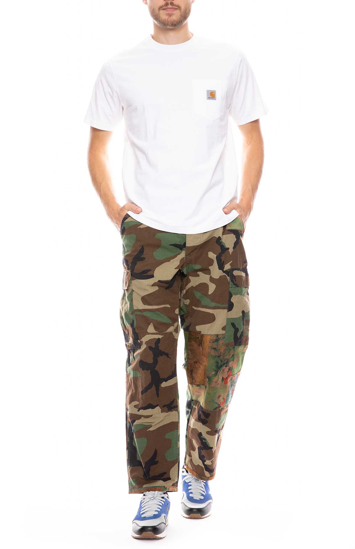 ATELIER & REPAIRS X ZIRAN Camp Patchwork Cargo Pants - Camo | Garmentory