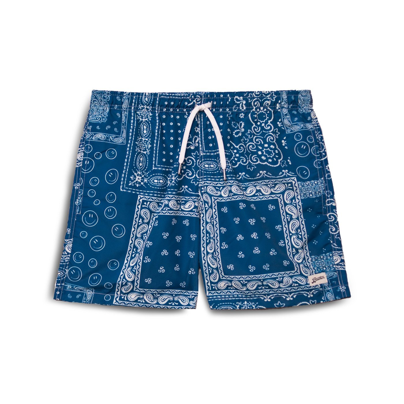 Bather Print swim trunk - blue bandana | Garmentory