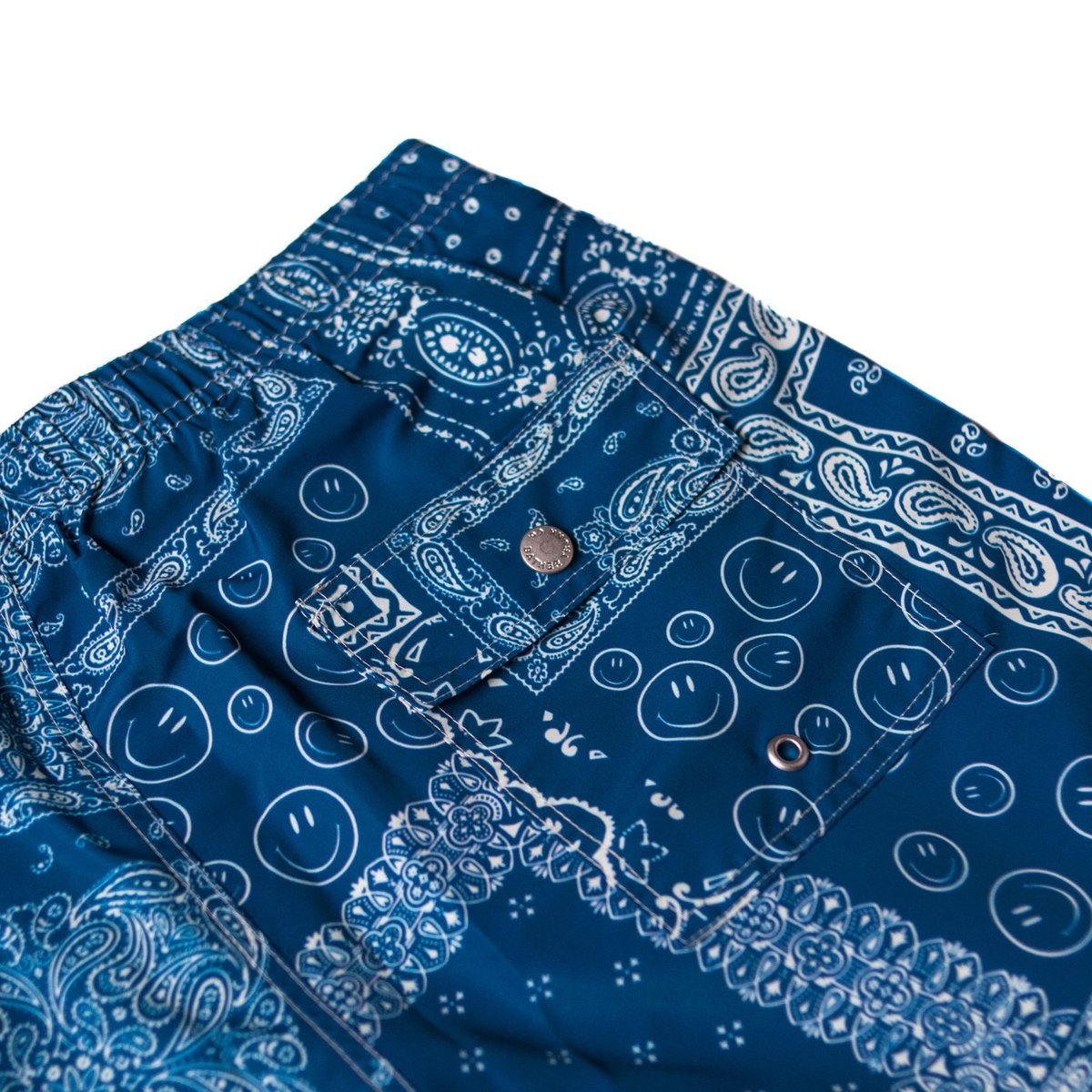 Bather Print swim trunk - blue bandana | Garmentory