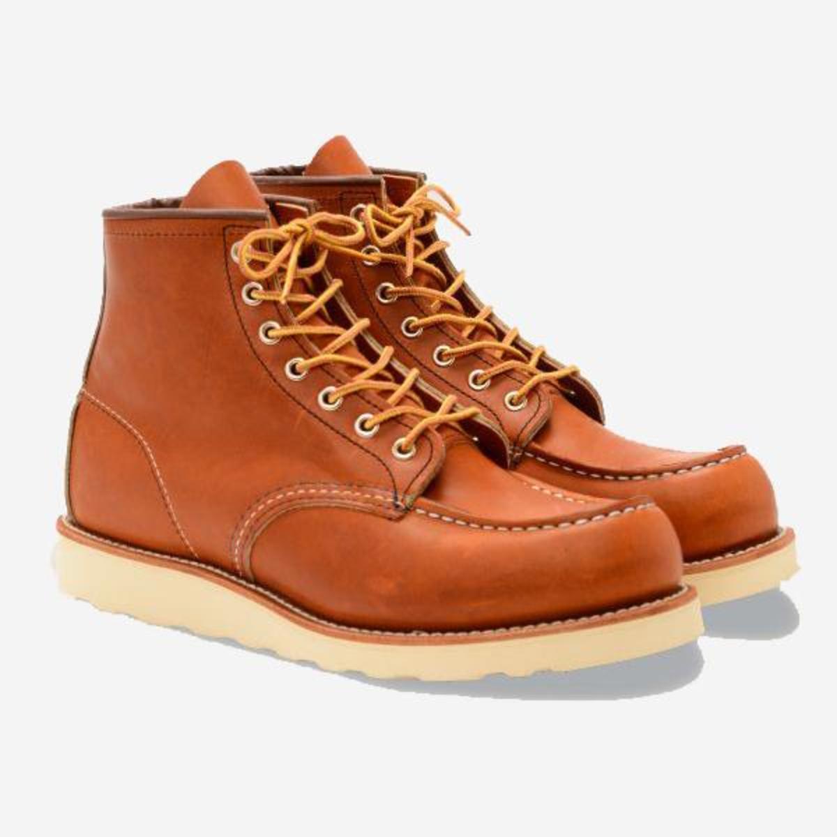 Red Wing Shoes Classic Moc 6-Inch Leather Boots - Oro Legacy | Garmentory