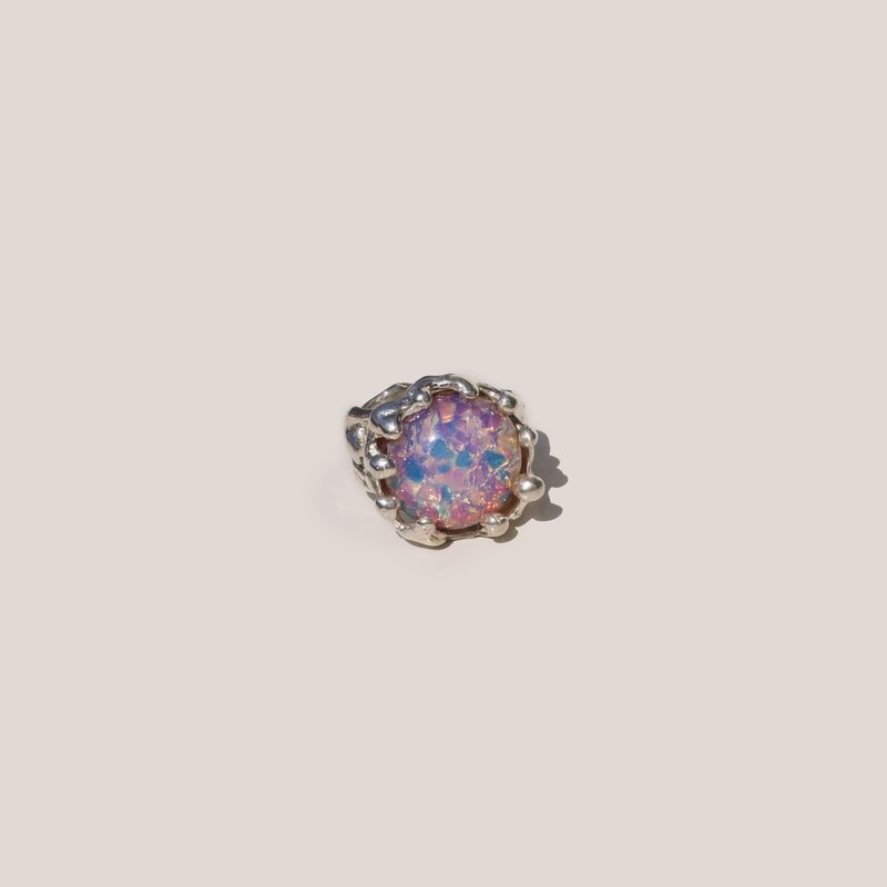 Mondo Mondo Magician Ring - Sterling Silver/Pink Opal | Garmentory