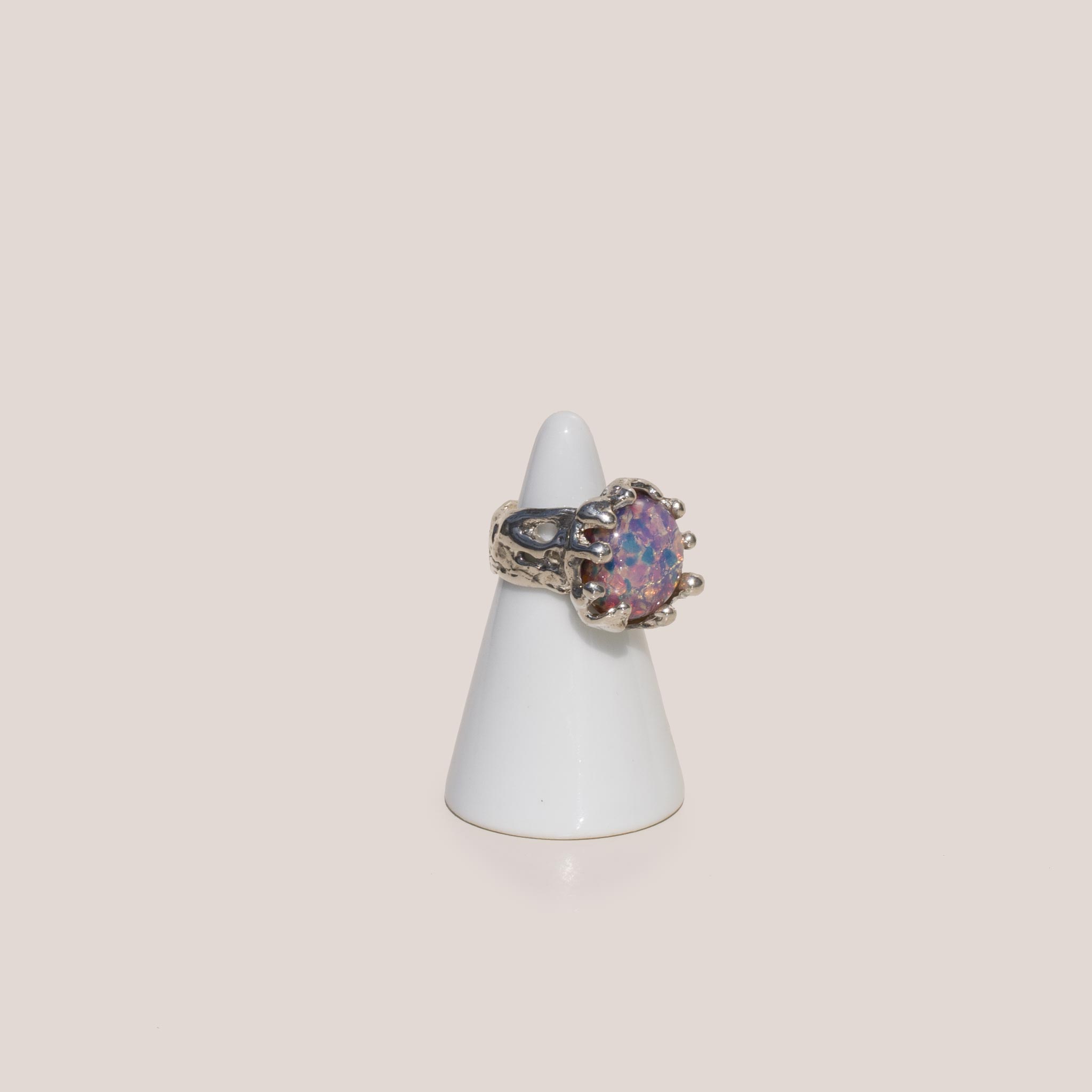 Mondo Mondo Magician Ring - Sterling Silver/Pink Opal | Garmentory