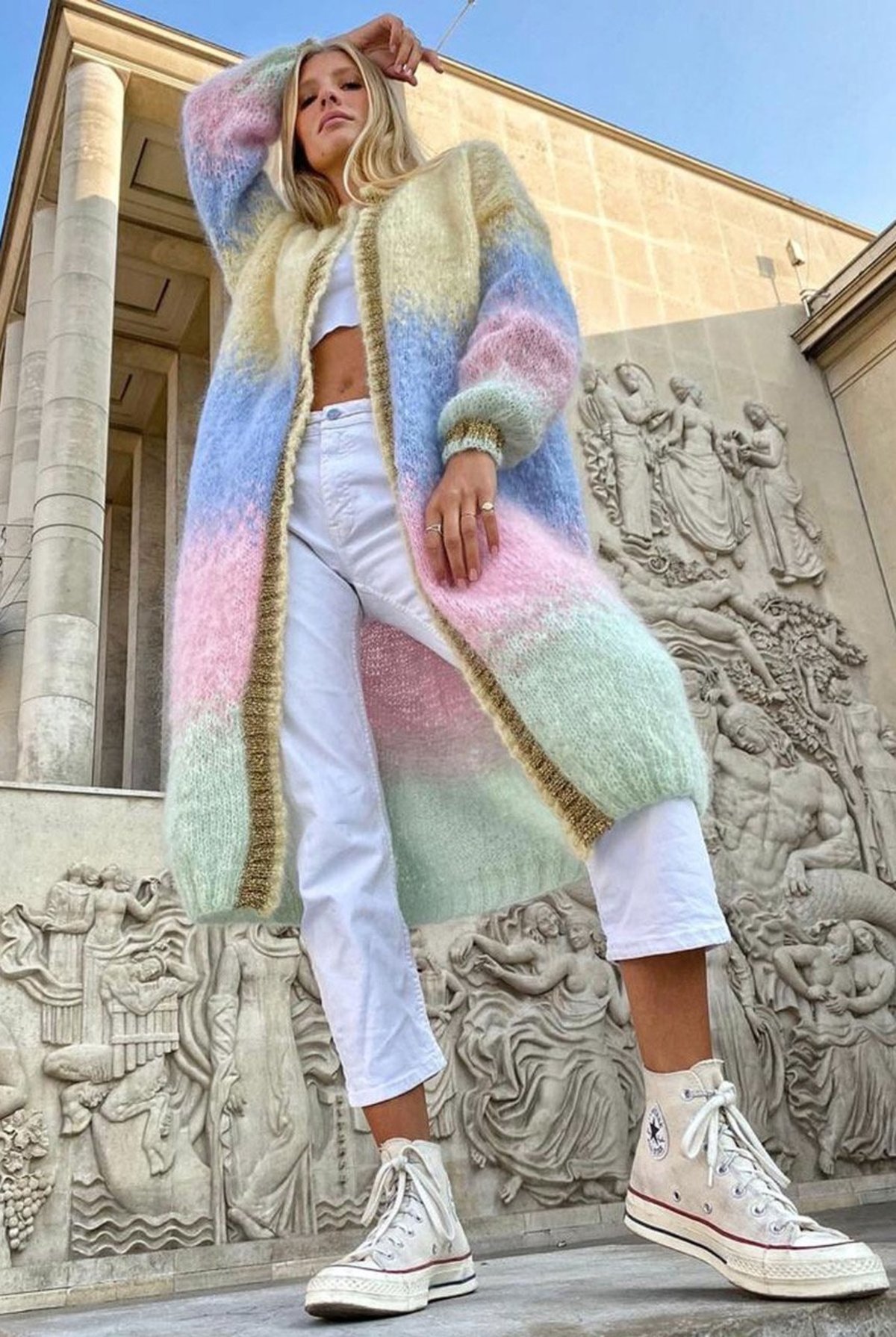 Tye Dye Coat Amande | Garmentory