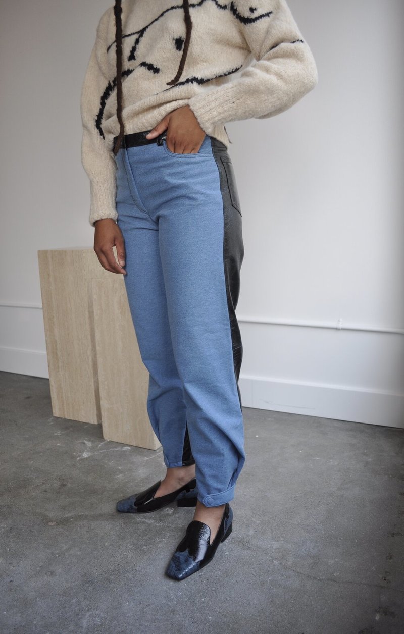 Tach Clothing Tach Orion Patent Leather Pant - Denim | Garmentory