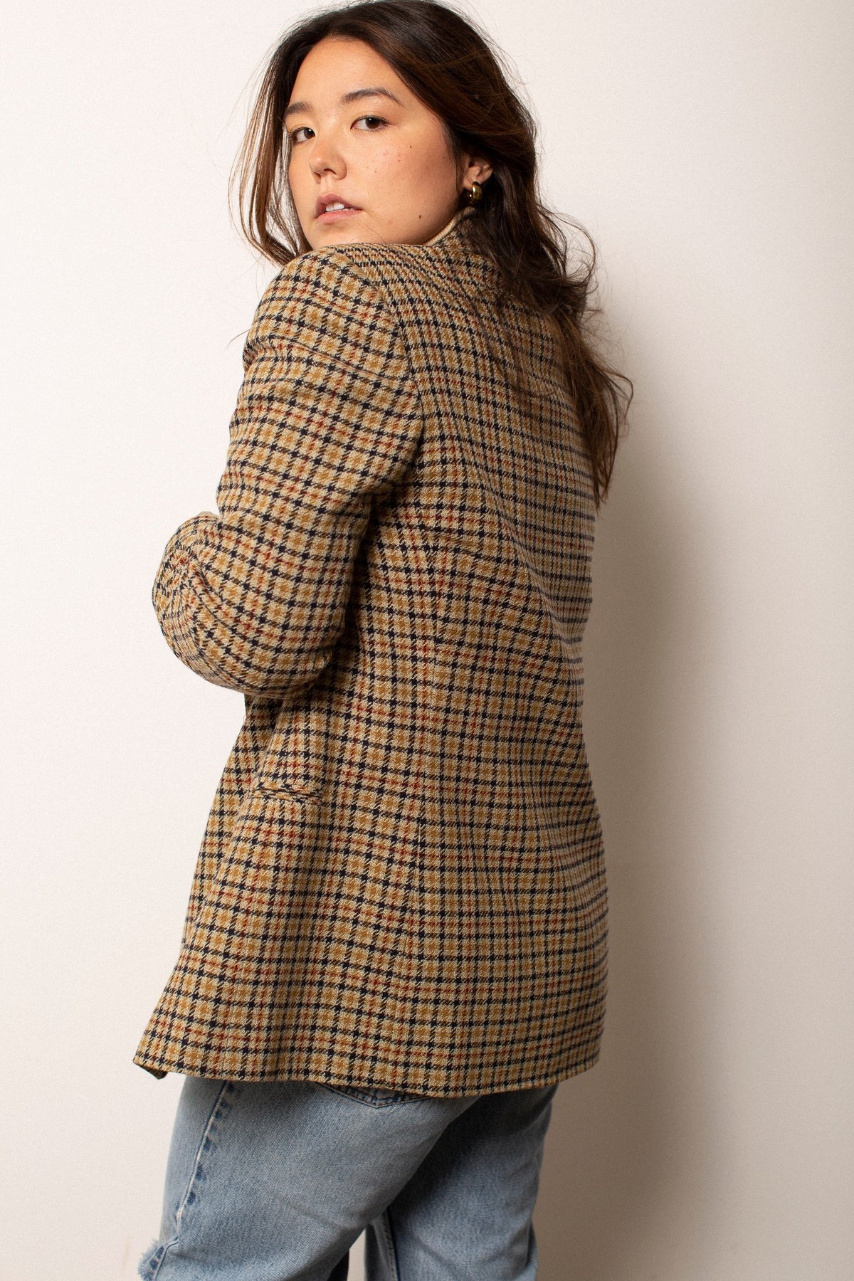 Vintage Fall Square Blazer - Plaid | Garmentory