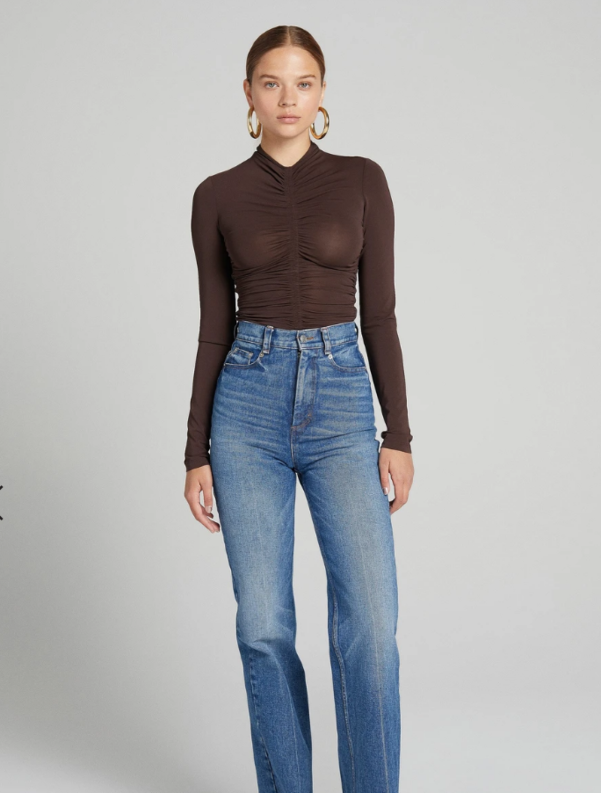 A.L.C. alc ansel top - brown | Garmentory