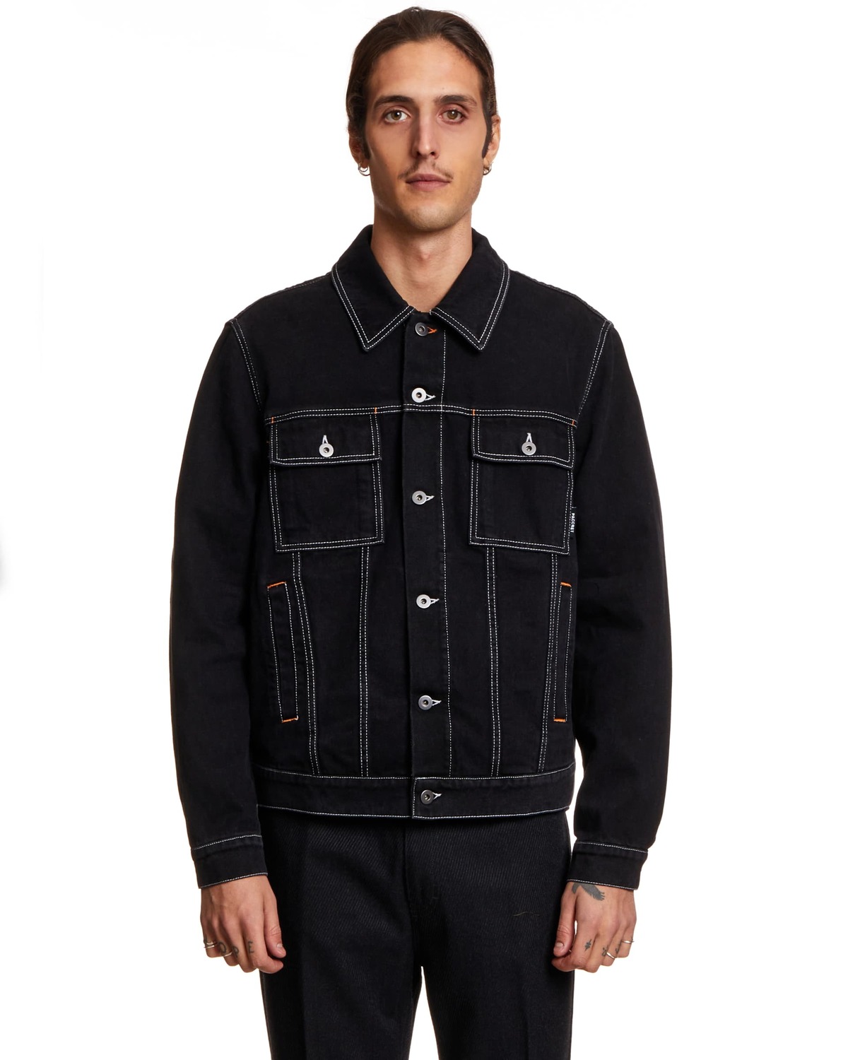 Rassvet (PACCBET) Fitted Denim Jacket - Black | Garmentory