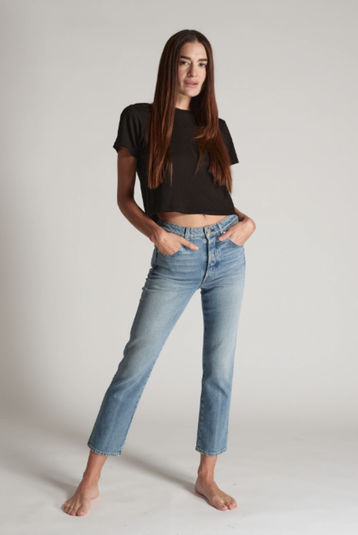 amo denim Chloe Crop - Forever Young | Garmentory