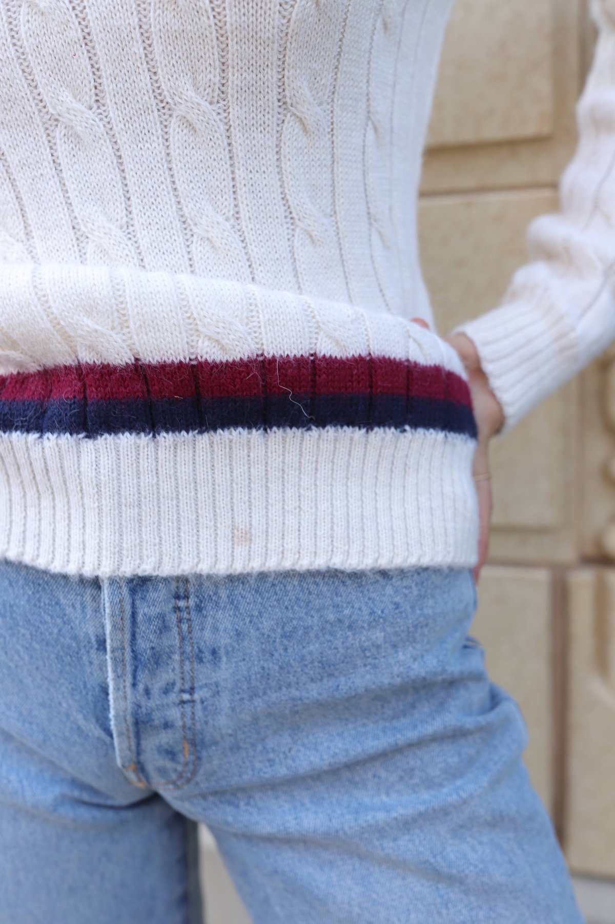 Vintage Peruvian Connection Collegiate Sweater | Garmentory