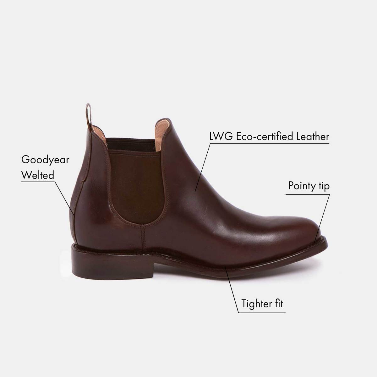MARIA Chelsea Boot Chocolate (Last size 40) | Garmentory