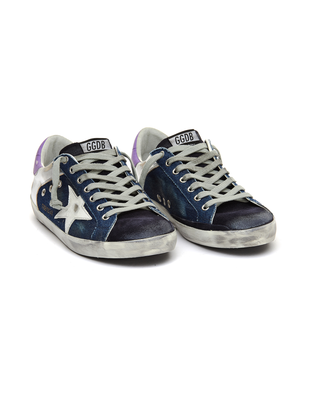 Golden Goose Denim Superstar Sneakers - Multicolor | Garmentory