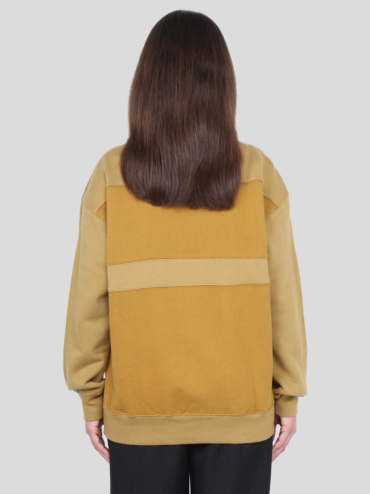 Stussy Back Panels Half Zip - Gold | Garmentory