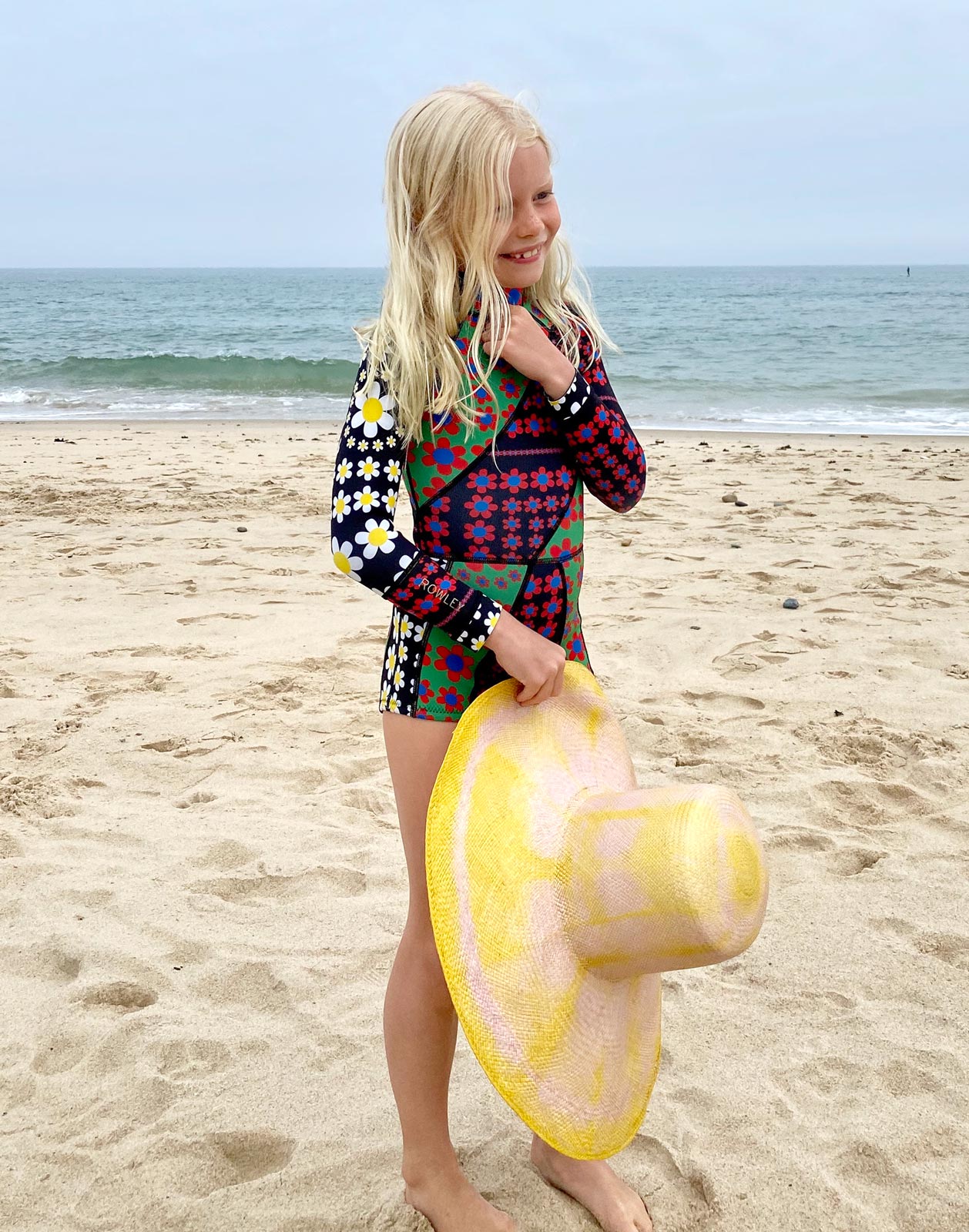 Kids Cynthia Rowley Mia Daisy Patchwork Wetsuit | Garmentory