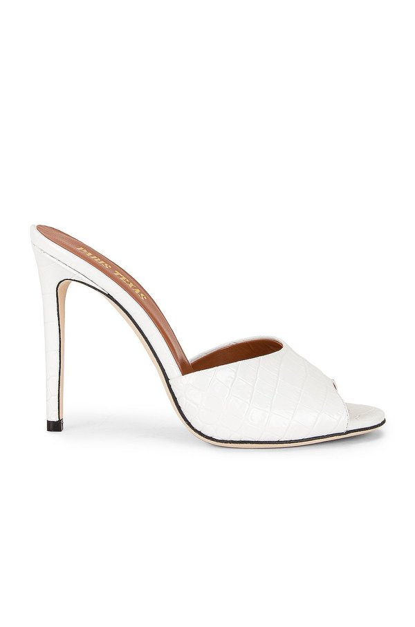 Paris Texas Moc Croc Stiletto Mules | Garmentory