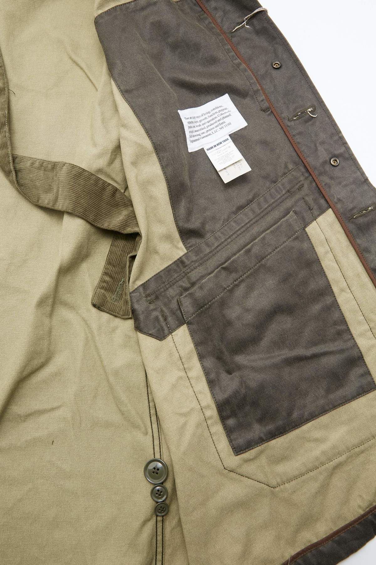 Engineered Garments Madison Parka in Coated Twill - Dark Olive | Garmentory