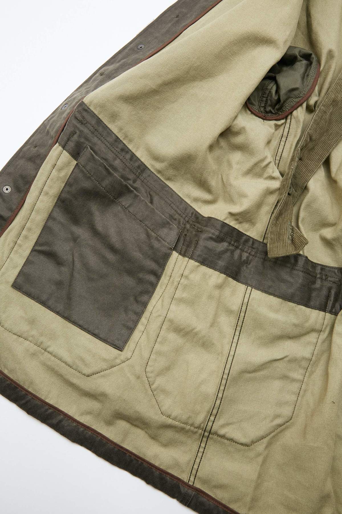 Engineered Garments Madison Parka in Coated Twill - Dark Olive | Garmentory