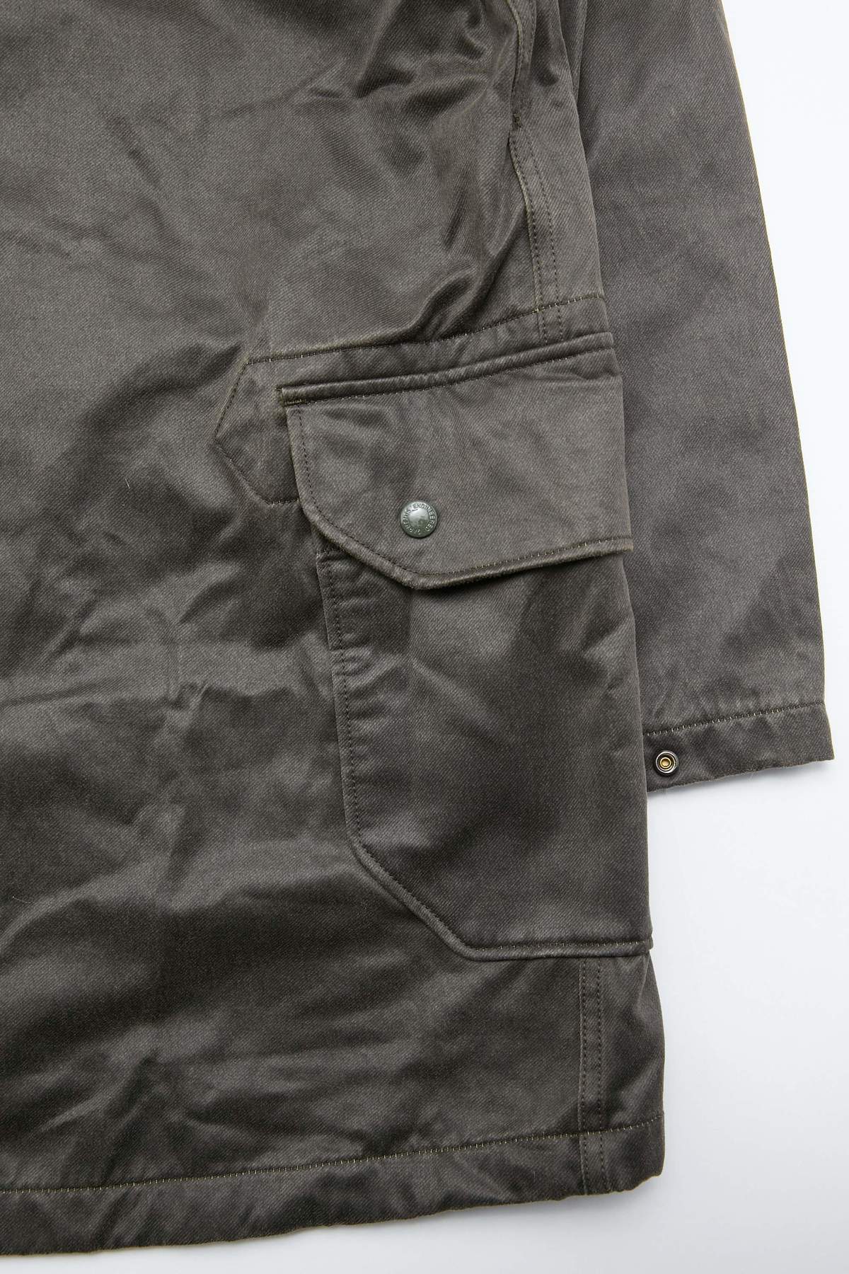Engineered Garments Madison Parka in Coated Twill - Dark Olive | Garmentory