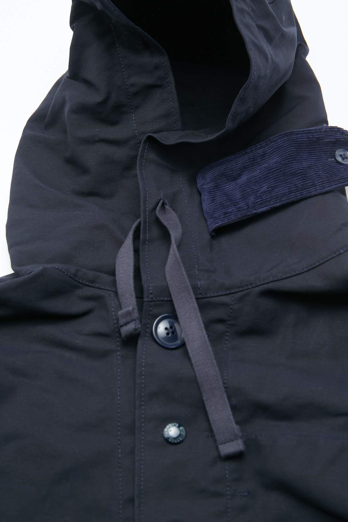 Engineered Garments Madison Parka in Cotton Double Cloth - Navy ...