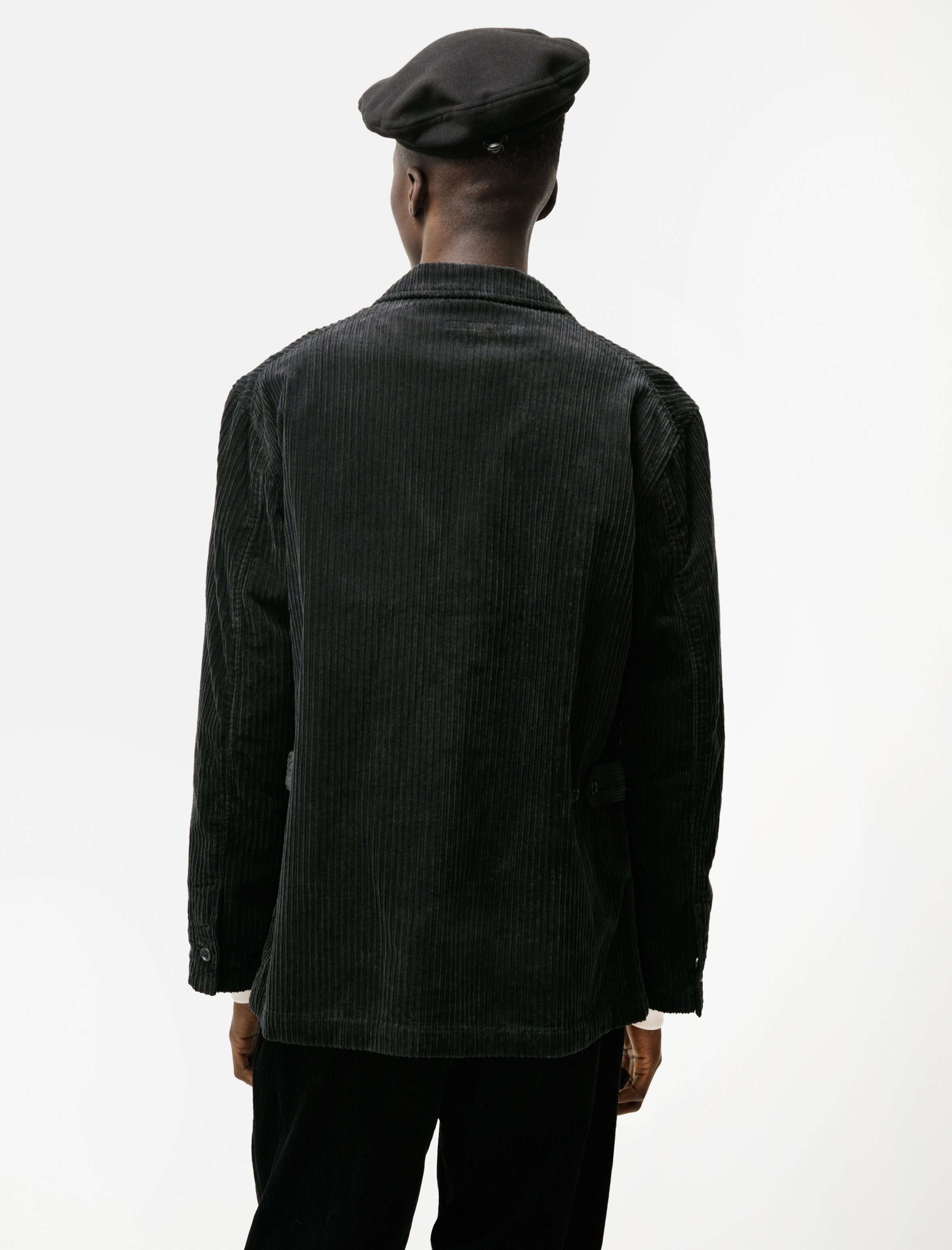 Engineered Garments Loiter Jacket in Hi Lo Corduroy - Black | Garmentory