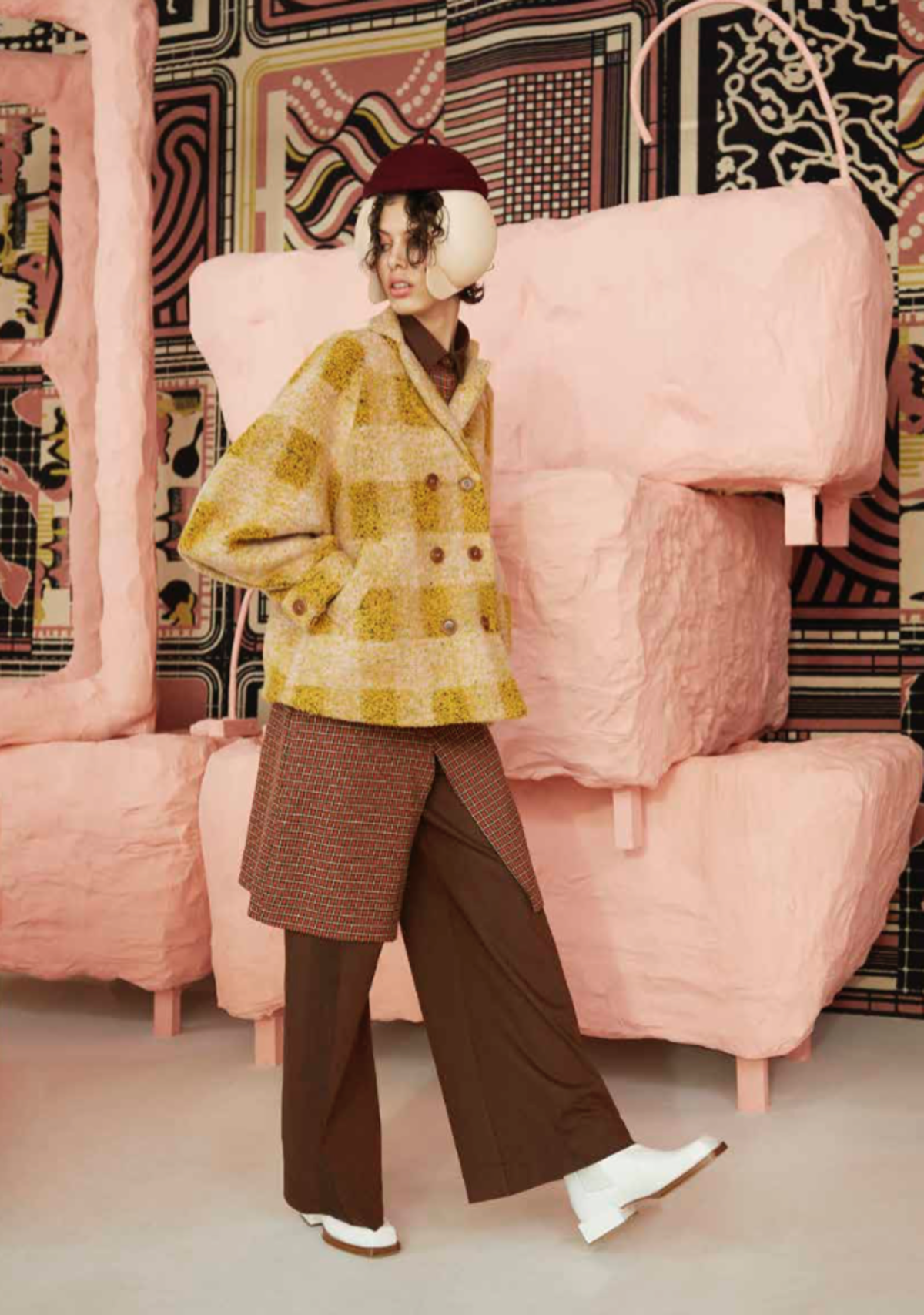 Henrik Vibskov Plumber Jacket - Strawberry Shake | Garmentory