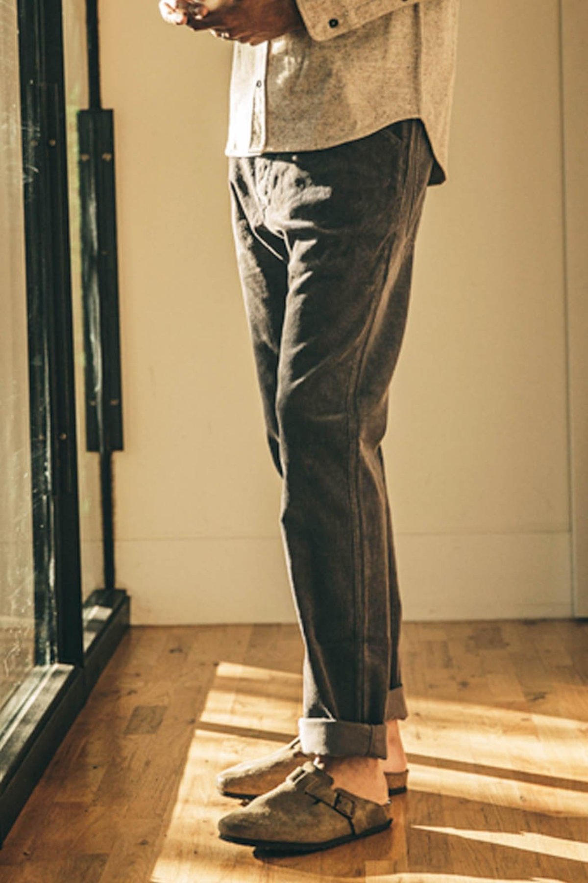 TAYLOR STITCH Camp Pant in Corduroy - Charcoal | Garmentory