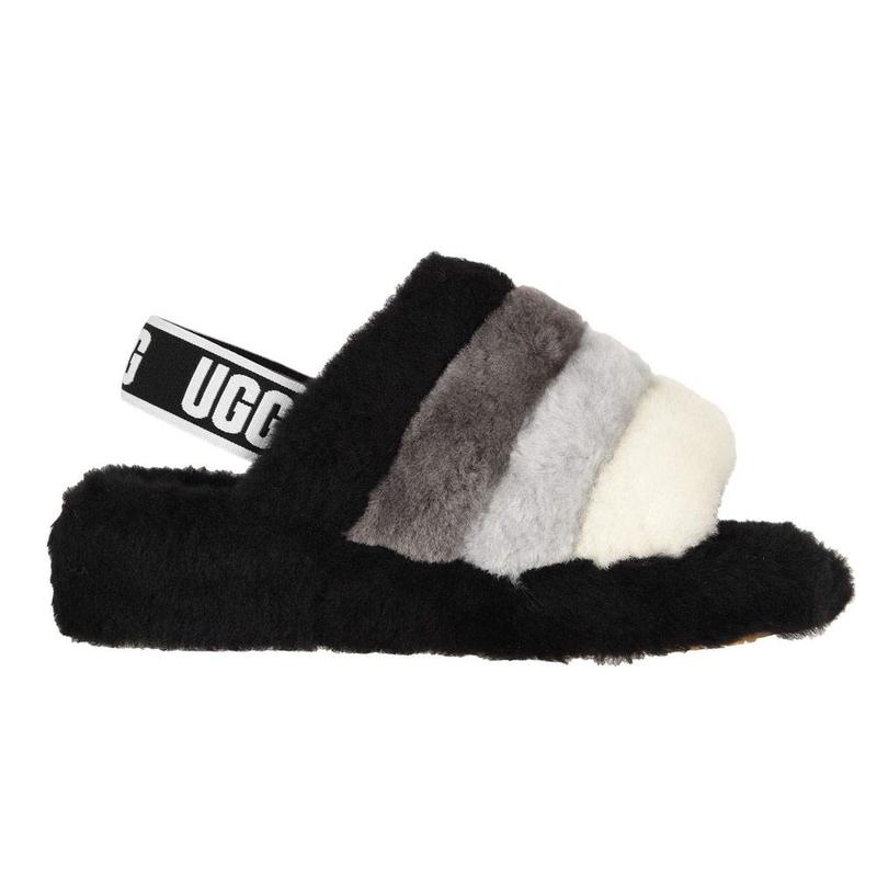 UGG Women's Fluff Yeah Slide - Black Multi | Garmentory