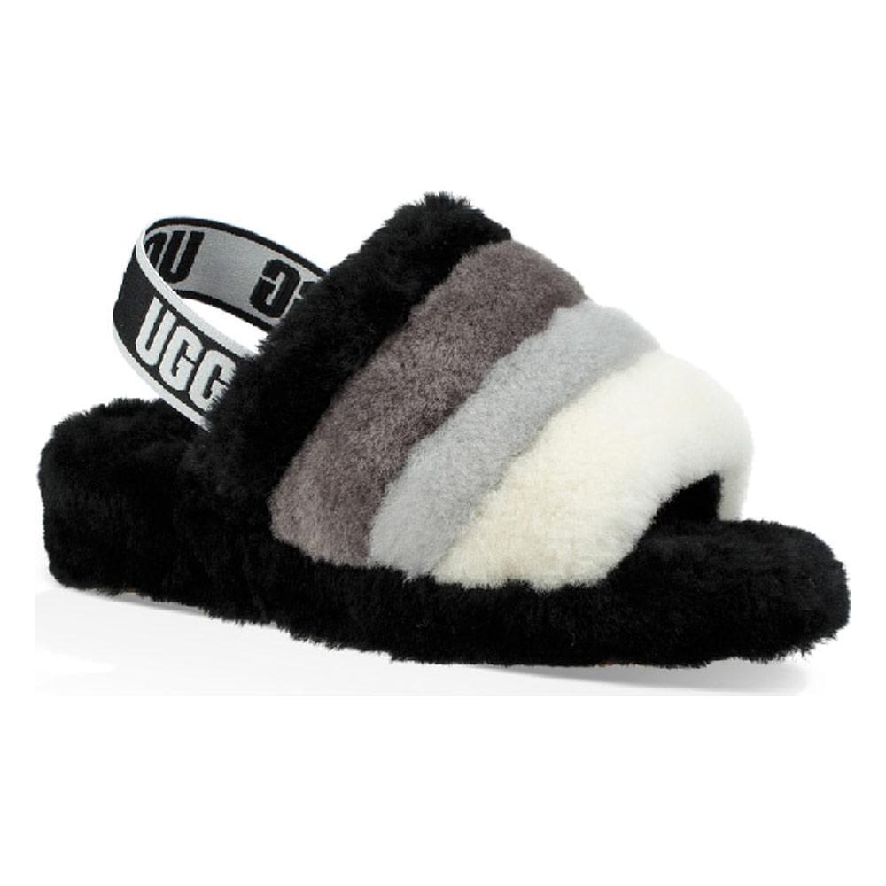 UGG Women's Fluff Yeah Slide - Black Multi | Garmentory