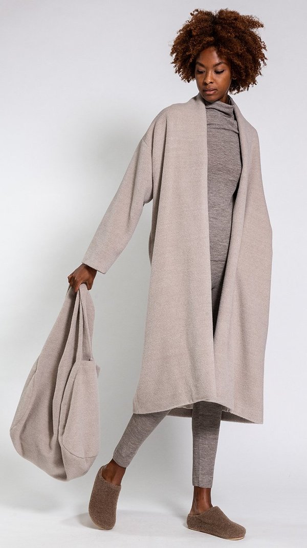 Lauren Manoogian Brushed Shall Coat - Oatmeal | Garmentory