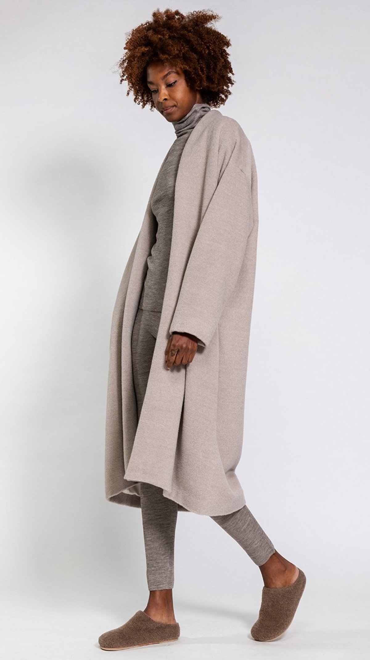 Lauren Manoogian Brushed Shall Coat - Oatmeal | Garmentory