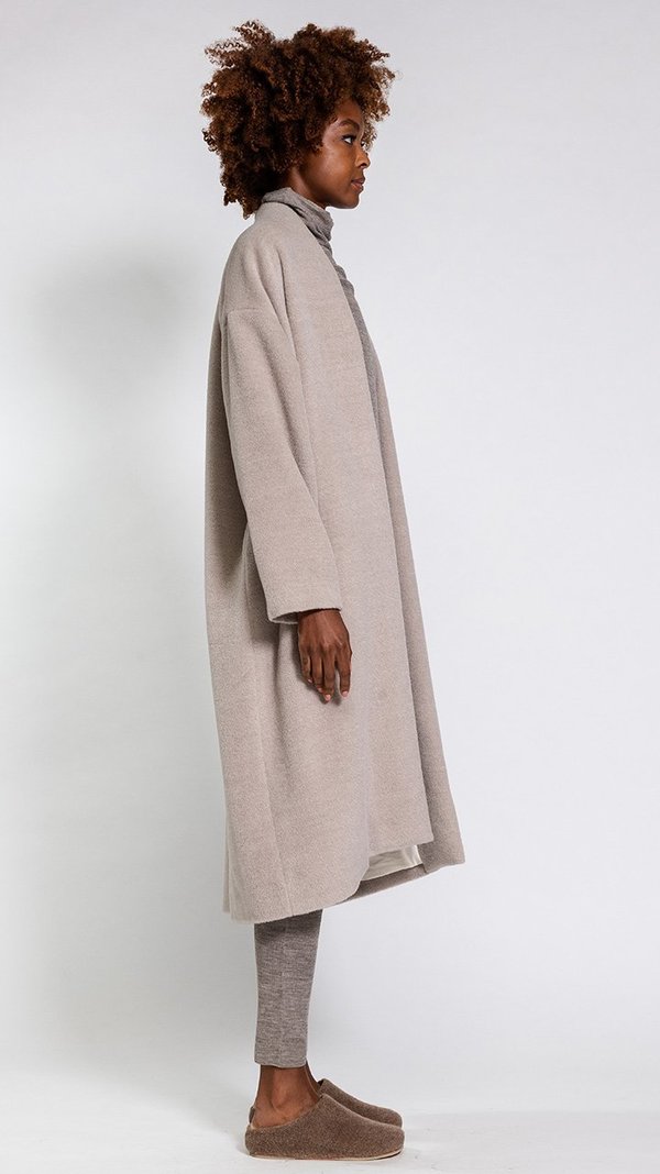 Lauren Manoogian Brushed Shall Coat - Oatmeal | Garmentory