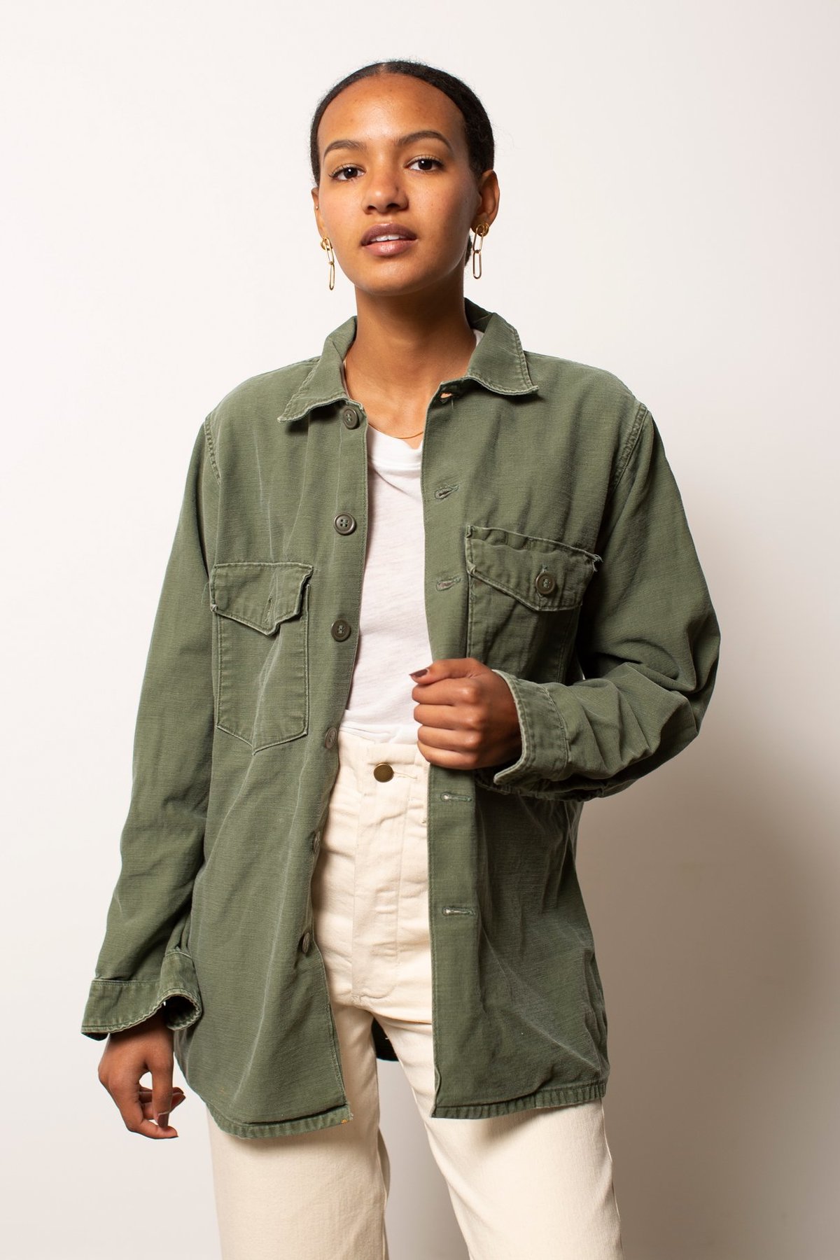 Vintage Military Button-Up #4 | Garmentory
